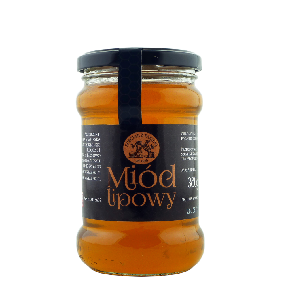 Miód lipowy 380g SPECJAŁ Z PASIEKI | Dobra Cena | Sklep Online - Biogo